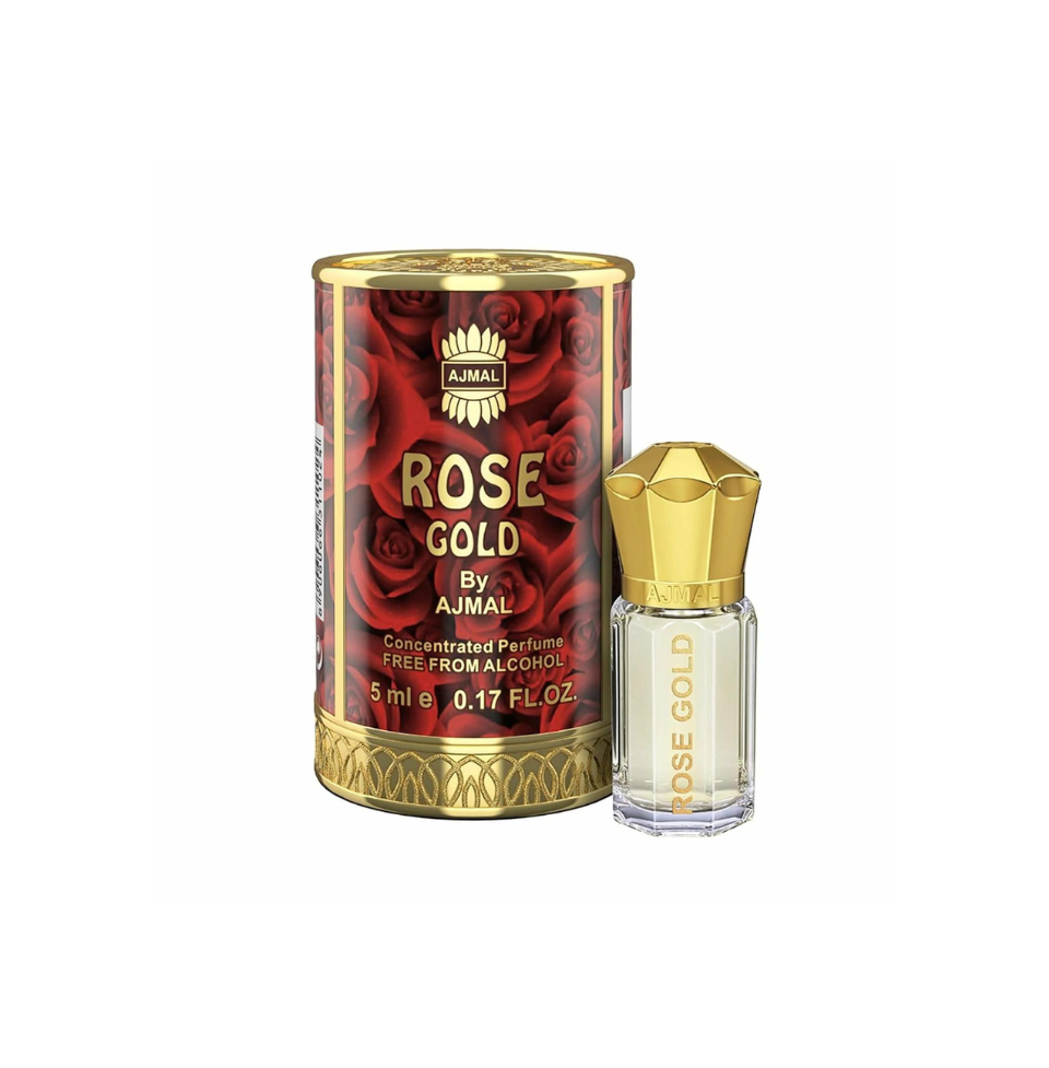 Ajmal Rose Gold Concentrated Perfume Oil 5ml For Women | Ajmal