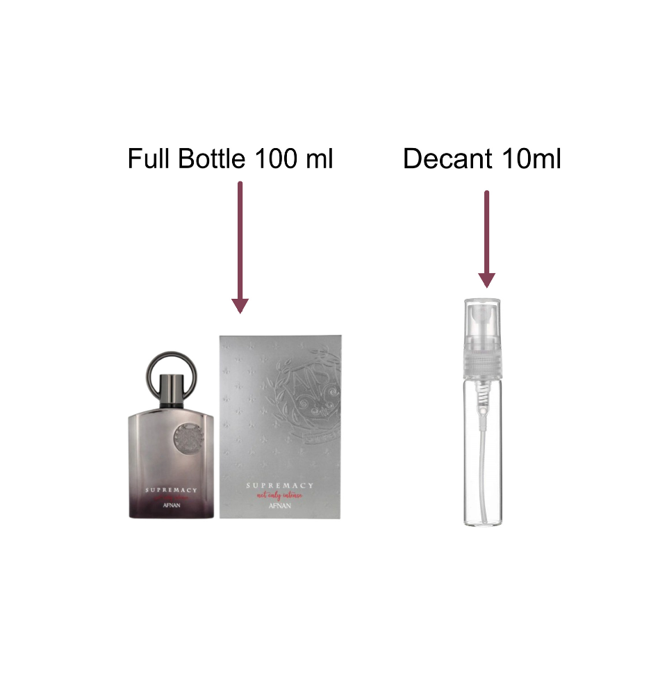 Decant/Sample Of Afnan Supremacy Not Only Intense Extrait De Parfum ...