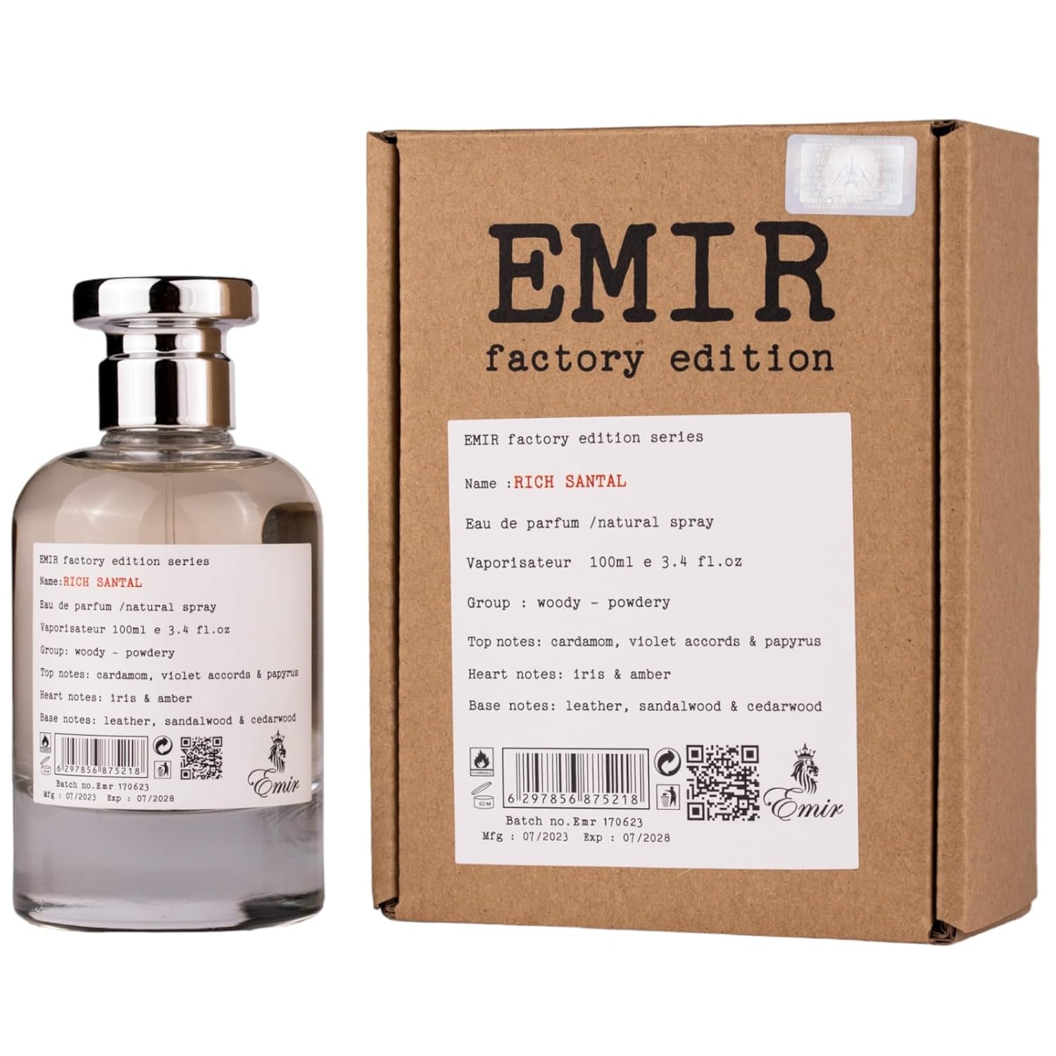 Paris Corner Emir Factory Edition Rich Santal Eau De Parfum 100ML For ...